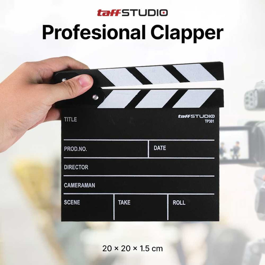 KAYU Woopower Professional Clapper Classical Movie Studio Wooden Clapper Board | Shopee Malaysia