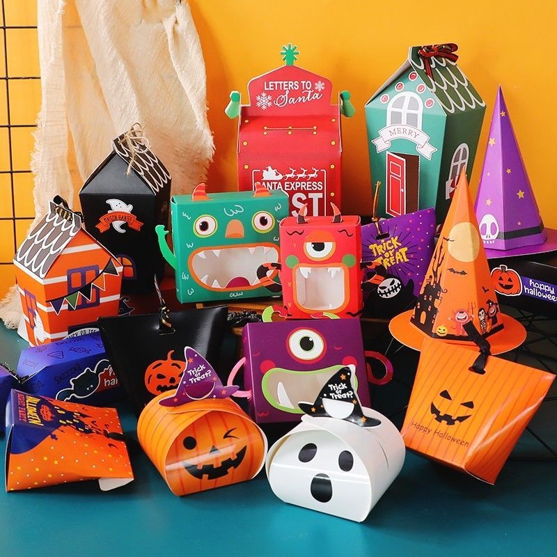 Halloween Cartoon Little Monster Candy Box Pumpkin Ghost Portable Box ...