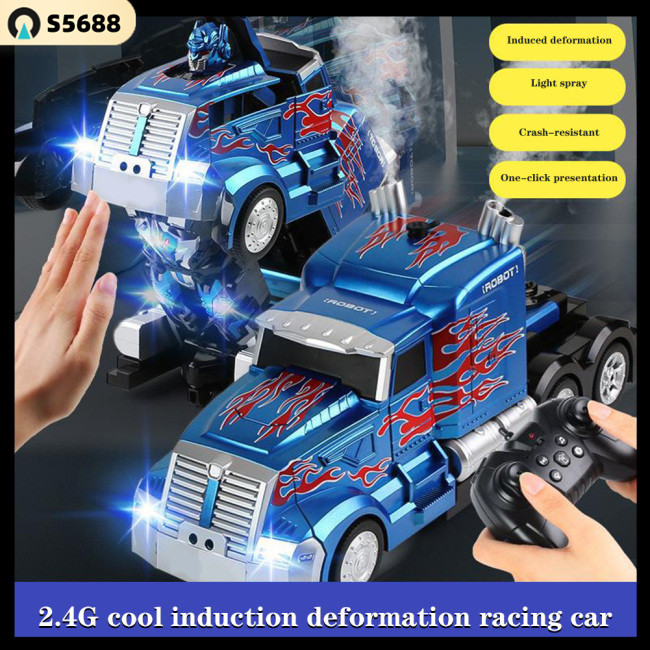 BN Transform RC Car 2.4GHz One Button Transformation Robot RC Cars ...