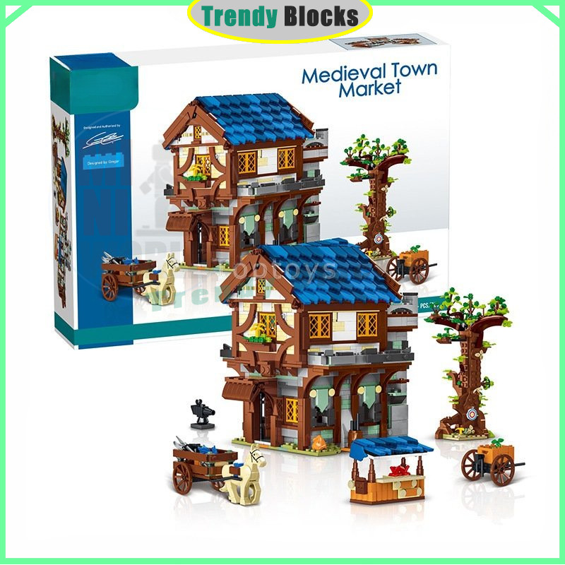 Historical Medieval Castle Series Medievaltown Market Building Blocks ...