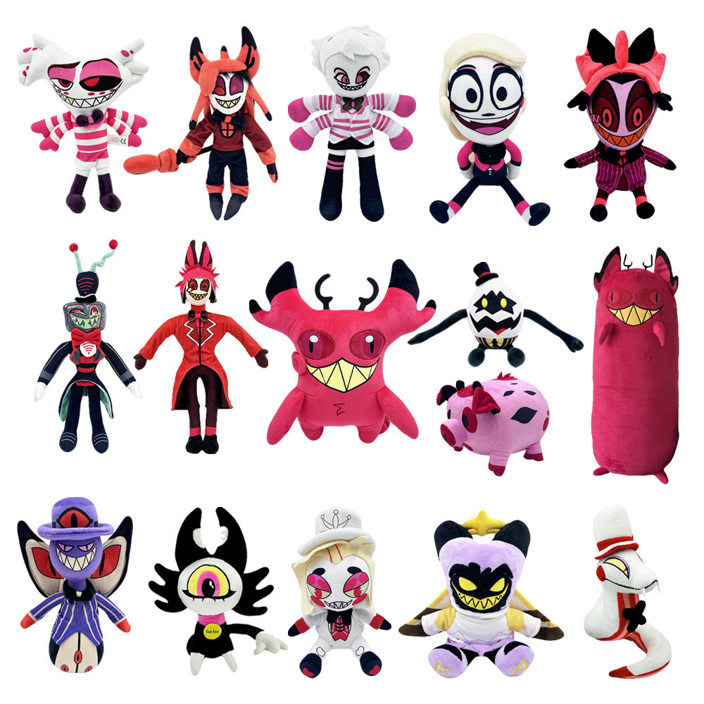 Hazbin Hotel Alastor Hell Inn Cursed Cat Alastor Plush Toy Doll 94 Hua ...