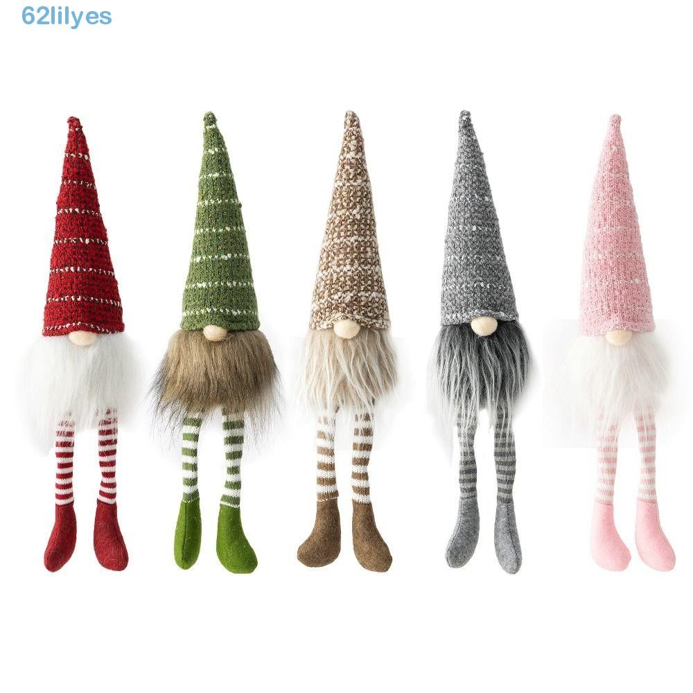 LILYES Christmas Gnomes Doll Decor, Festival Hanging Long Legs Faceless ...