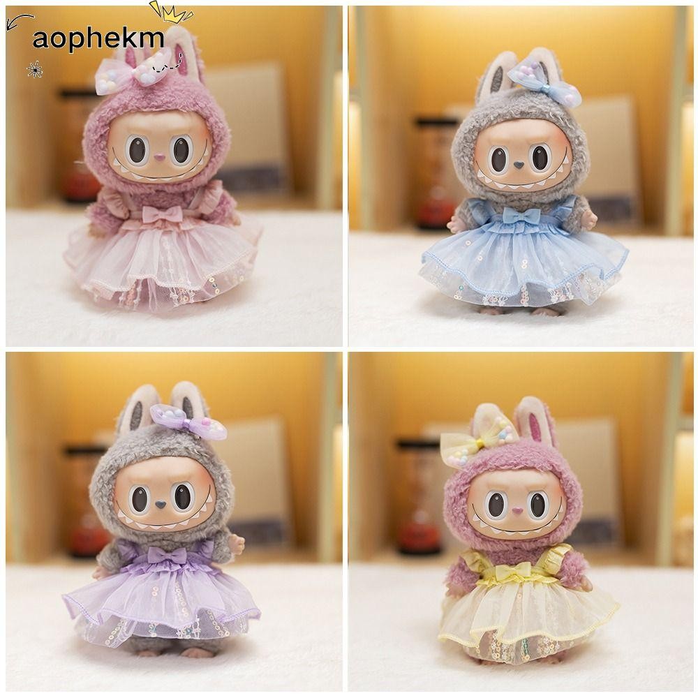 AOPHEKM Labubu Doll Clothes, Handmade Labubu Time To Chill Filled Doll ...