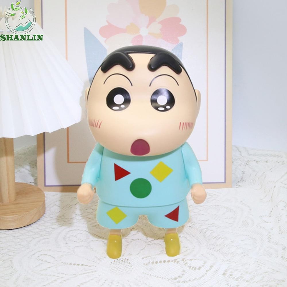 SHANLIN Crayon Shin-chan Piggy Bank, Savings Tank Figure Model Crayon ...