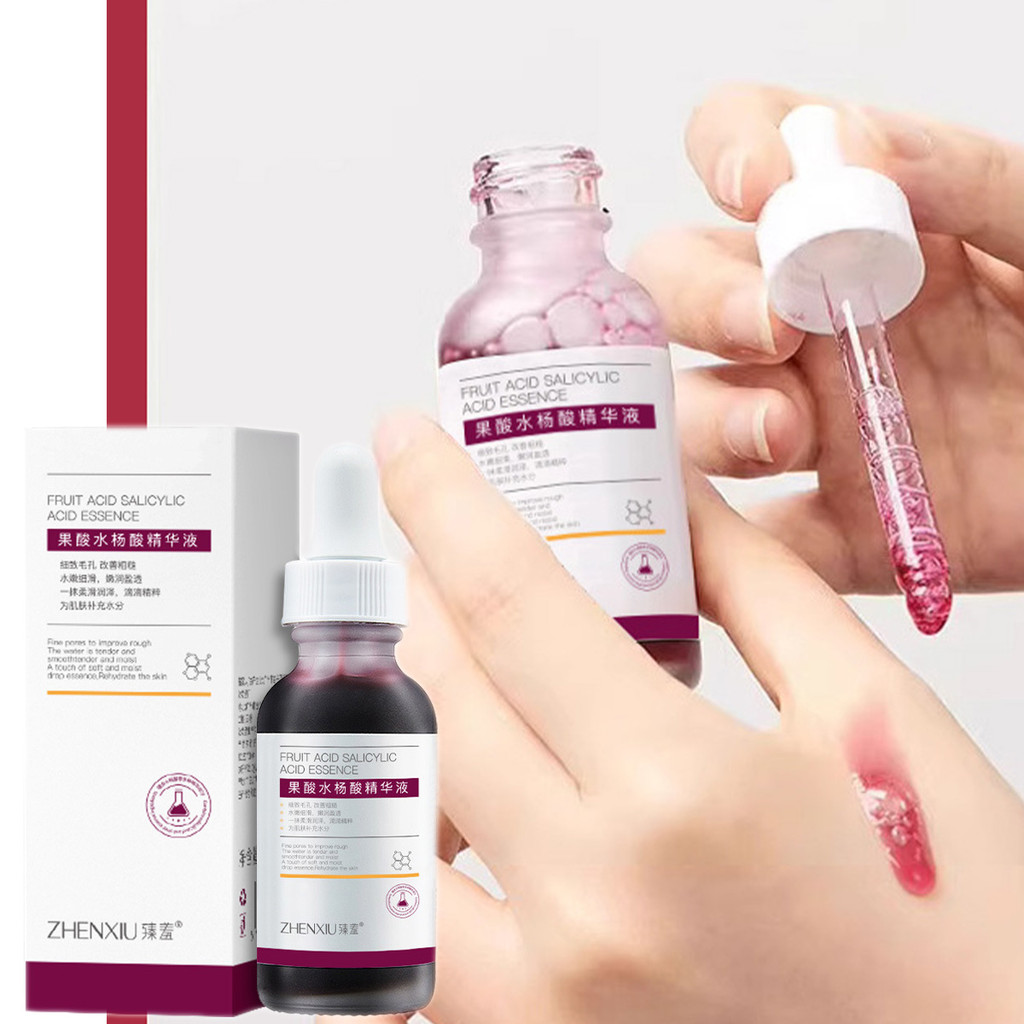 Zhenxiu Fruit Acid Salicylic Acid Skincare Essence 30ml Refines Pores