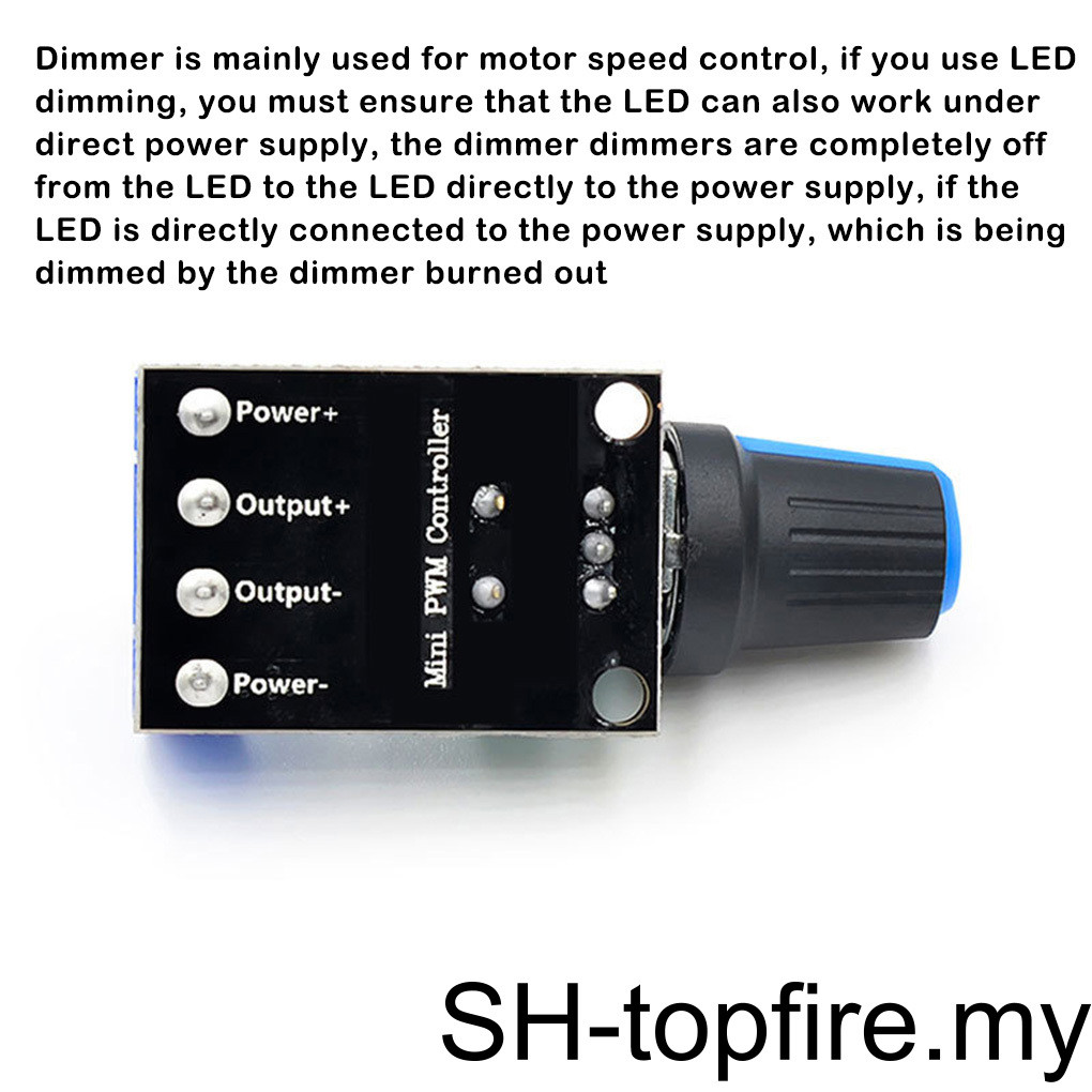 1/2/3/5 DC Motor Speed Controller Regulator with Knob Backward ...