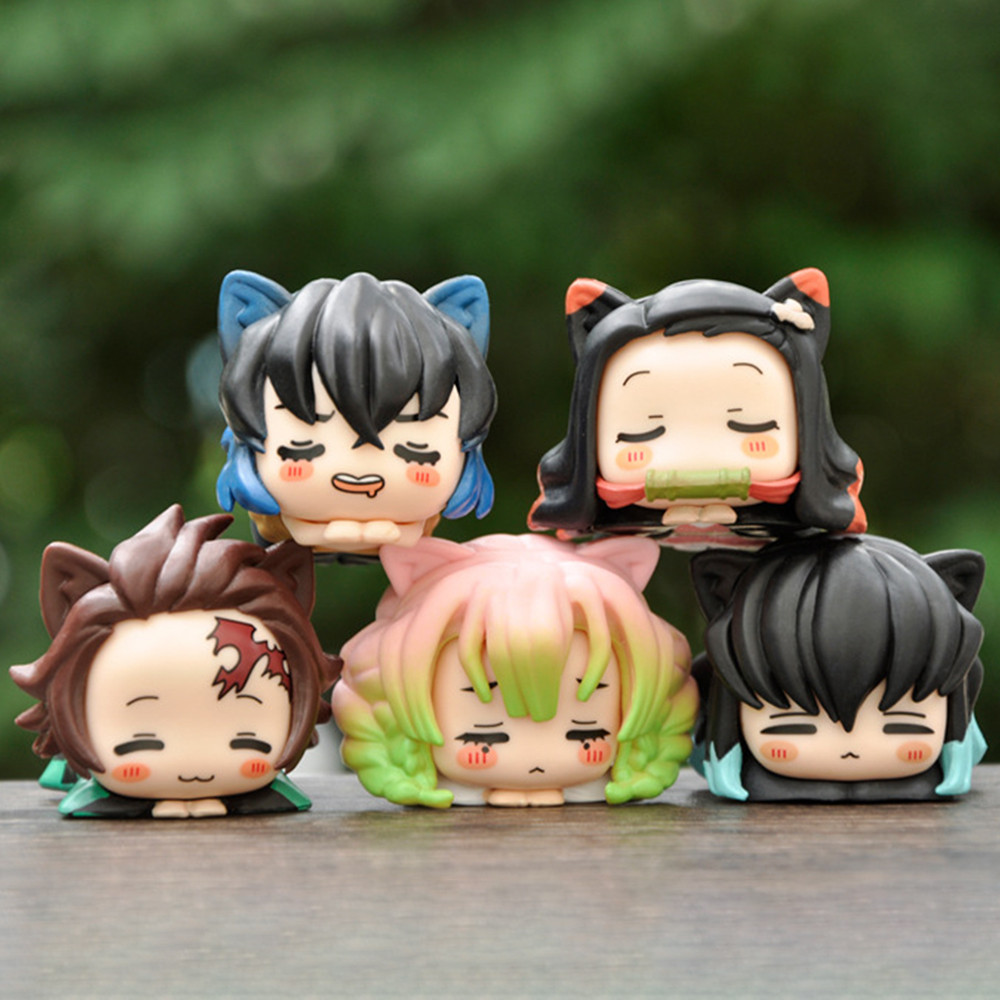 Demon Slayer trendy toy blind box Nezuko Agatsuma Zenitsu doll desktop ...