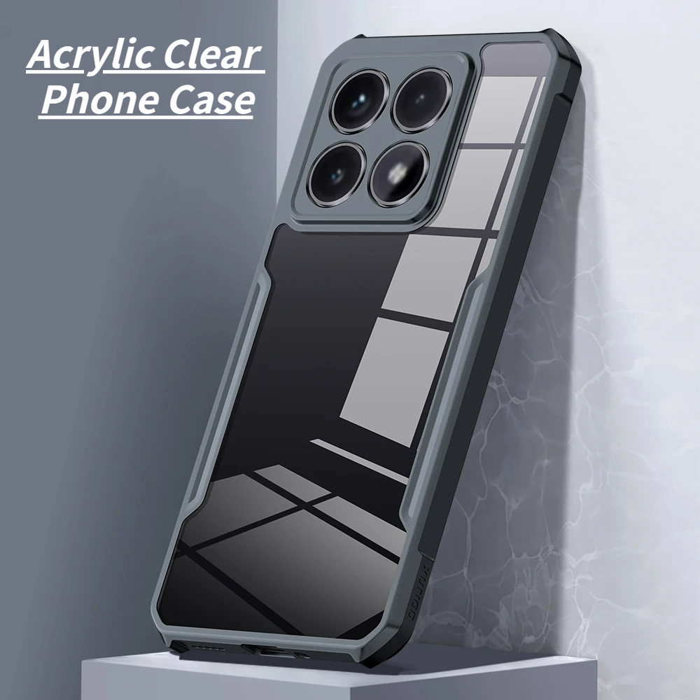 Casing For Xiaomi 14T Pro 5G 2025 Case Transparent Acrylic Cover For ...
