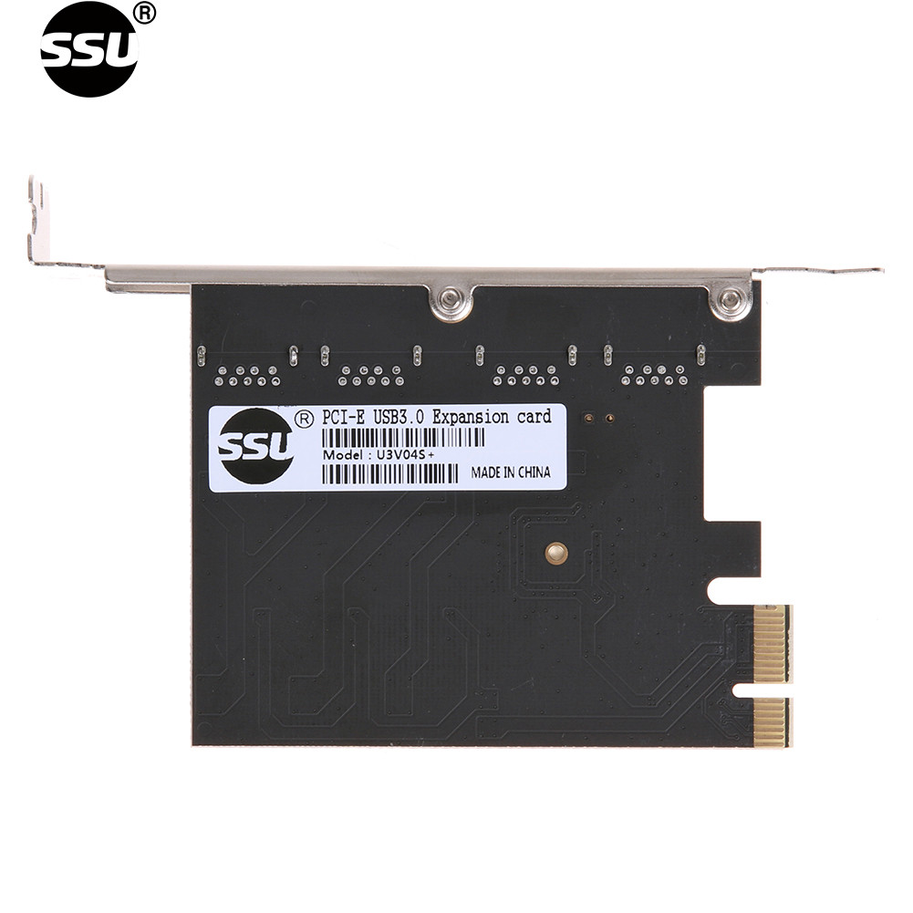 [KidsDreamMall.my] SSU U3V04S+ 4 Port USB 3.0 PCIe Expansion Card PCI ...