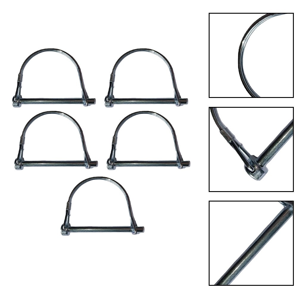 [KUM] Pack of 5 locking pins Tubular folding pin with spring lock ...