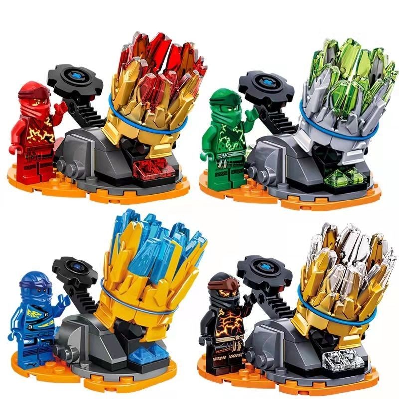 Lego Ninjago flying gyroscope, ninja chariot motorcycle series building ...