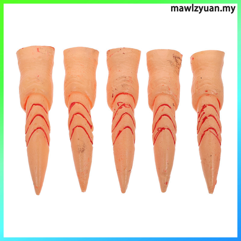 Fake Nails False Witch Fingers Halloween for Kids Puppets Lights Set ...