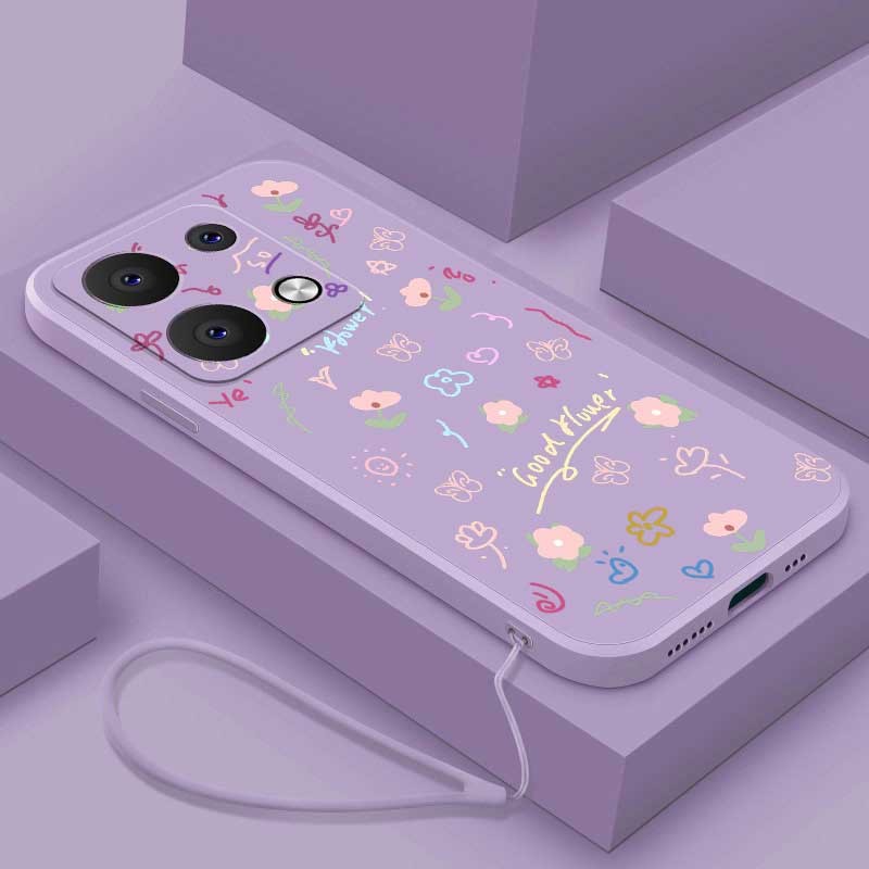 OPPO Reno 13F 5G reno13F RENO13 F 5G Pretty Flower Casing Square Edges ...