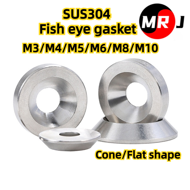 [MRJ] 304 Stainless Steel Decorative Fisheye Gasket M3/M4/M5/M6/M8/M10 ...