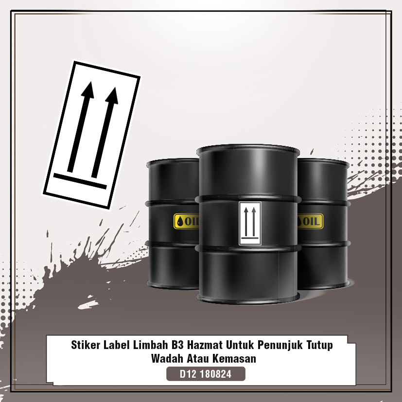 Hazmat B3 Waste Label Stickers for storing containers or multi-Sticker ...