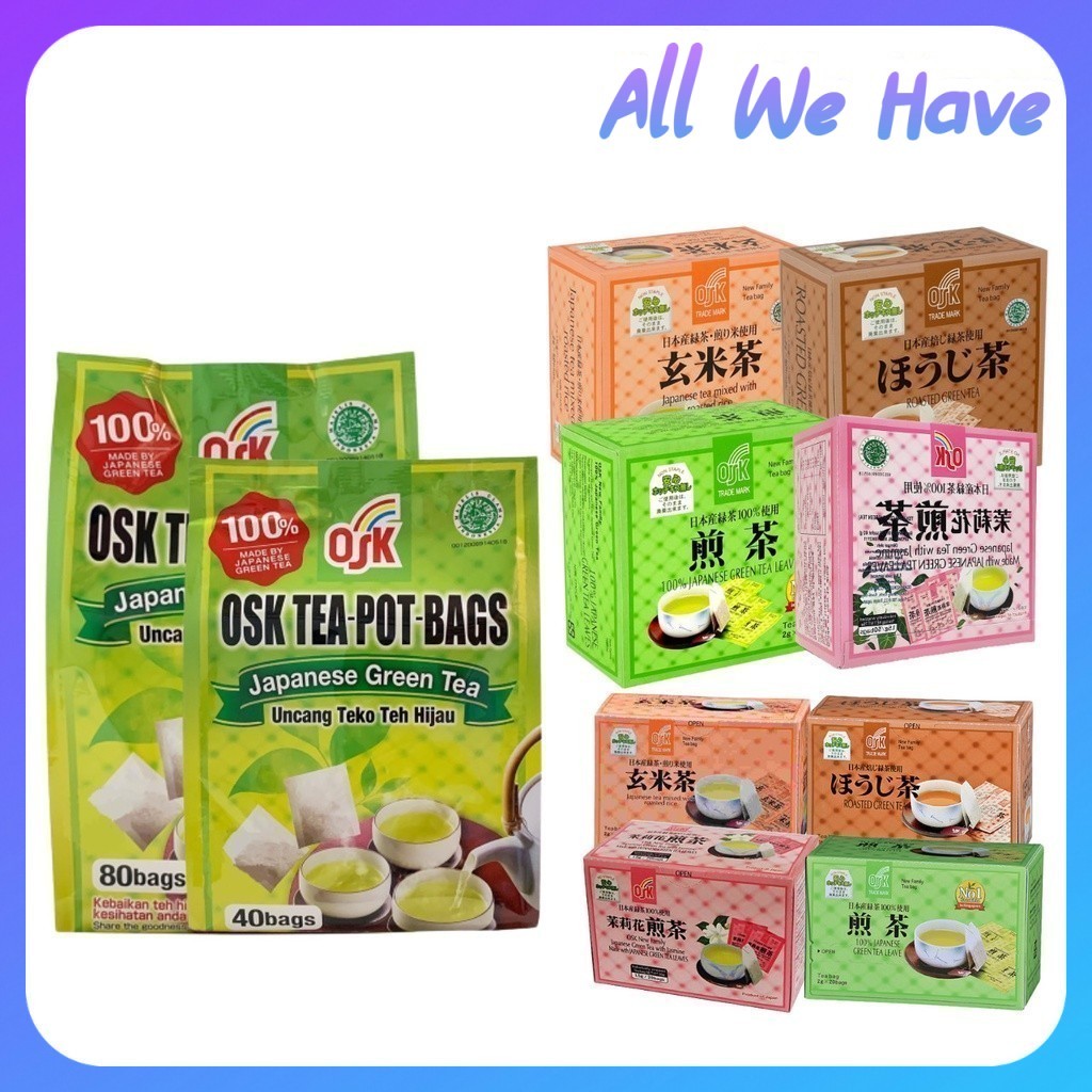 (NO STAPLE) OSK Japanese Green Tea Leaves New Family Roasted Green Tea Jasmine Tea Original Tea ...