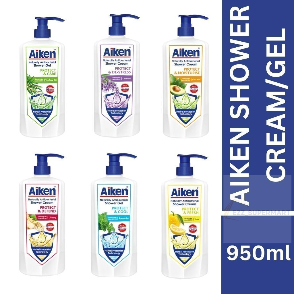 AIKEN Antibacterial Shower Cream/Gel (950g) | Shopee Malaysia