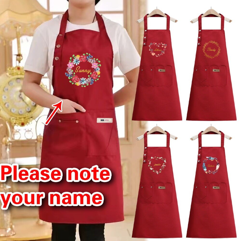 New pattern custom name Kitchen new apron elegant protective clothing ...