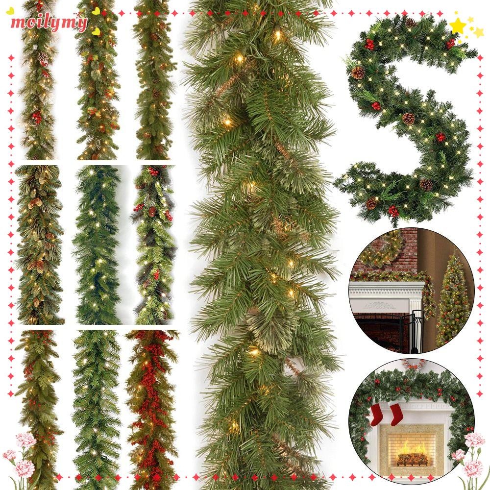 MOILYMY Garland Decorative Door Decoration With 30 LED Light 1.8M ...