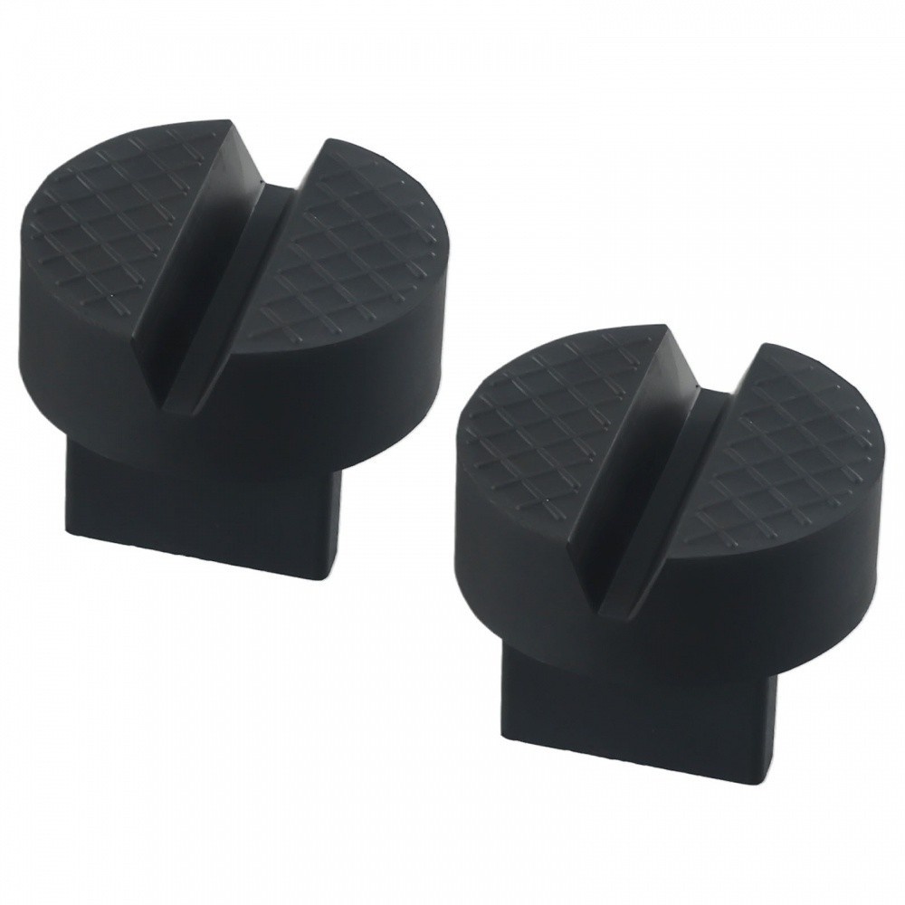 2X Axle Jack Stand Rubber Pad Pinch Weld Slotted Frame Rail Safety Grip ...