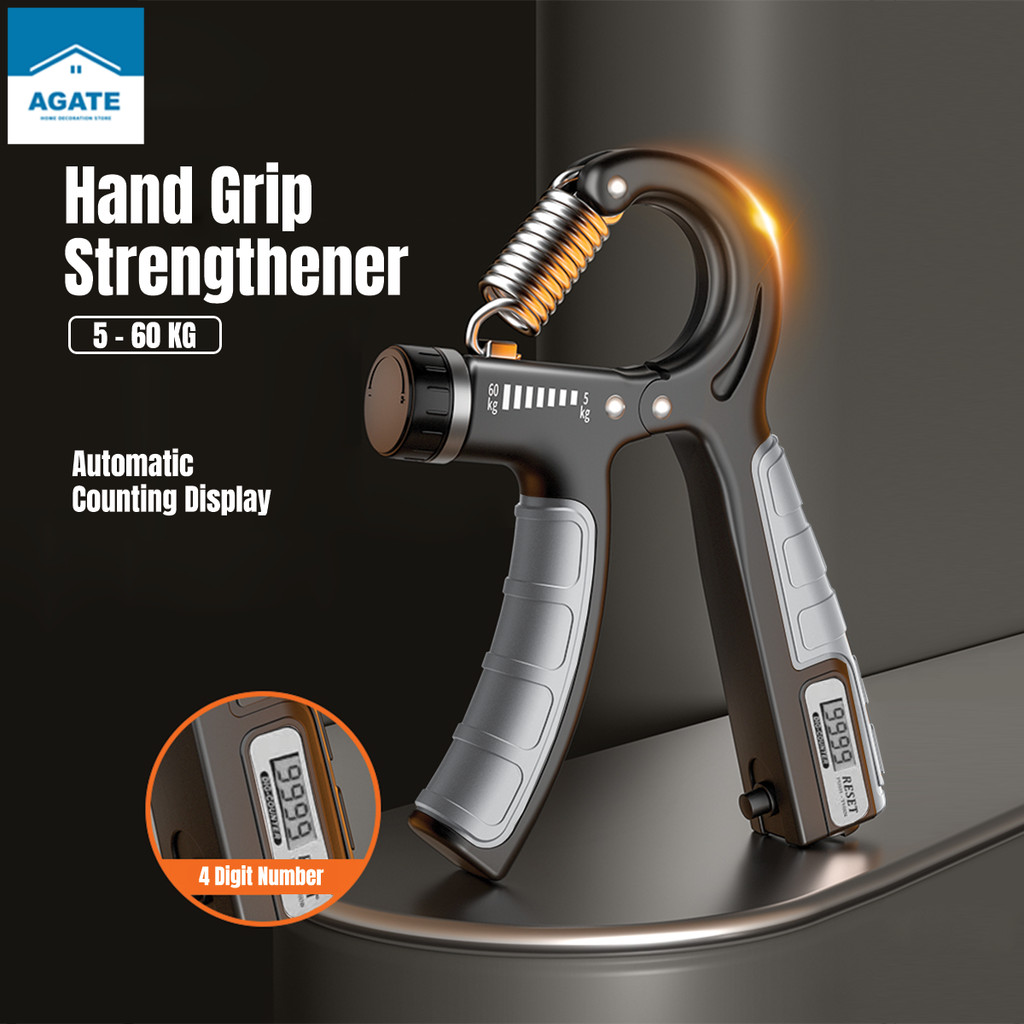 5kg-60kg Adjustable Hand Grip Gripper Fitness Hand Exerciser Grip with ...