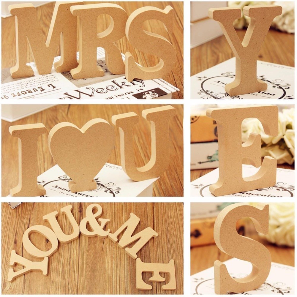 RH 10CM Alphabet ABC Letter Wooden Freestanding Letters A-Z Wooden ...