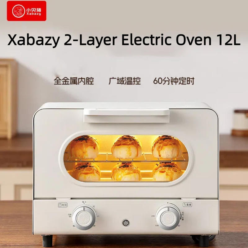 Xabazy Visual Small Oven 12L Mini Digital Electric Oven XBZ-12KX-B01 ...