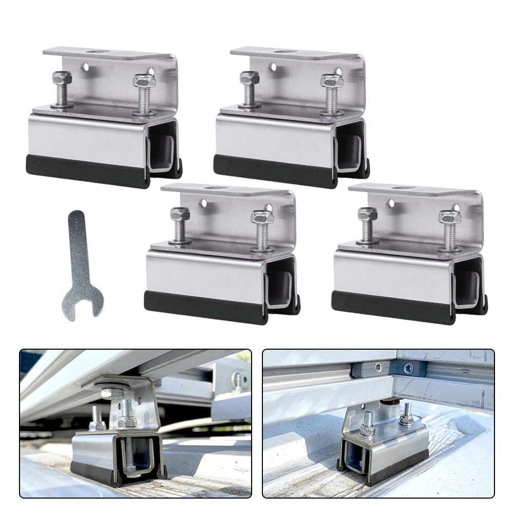 4Pcs Van Roof Rack Brackets Roof Rack Mount Kit RVs Photovoltaic ...