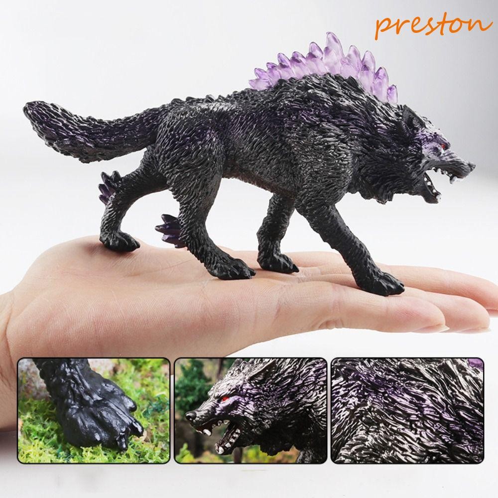 PRESTON Simulated Solid Animal Model, Handmad Plastic Wolf Simulation ...