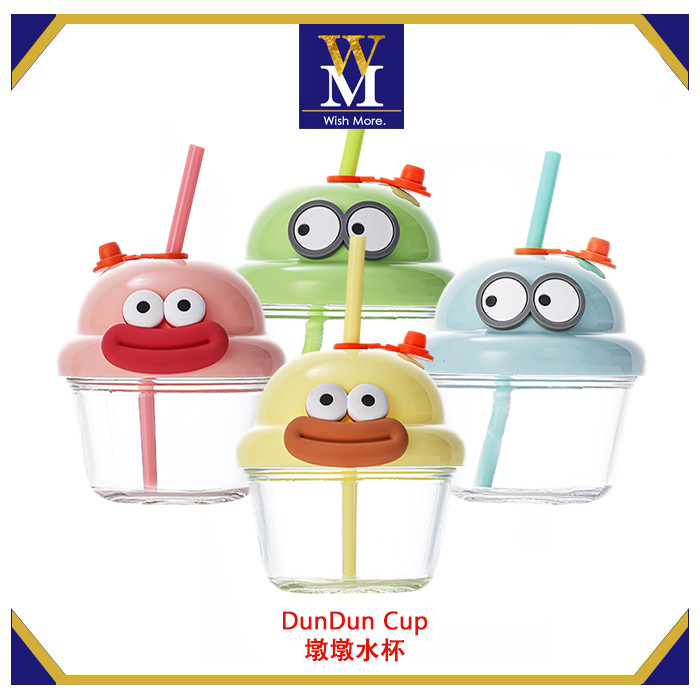 Ready Stock🔥[210ml] Cawan DunDun Mini Dun Dun Cartoon Glass Cup With ...