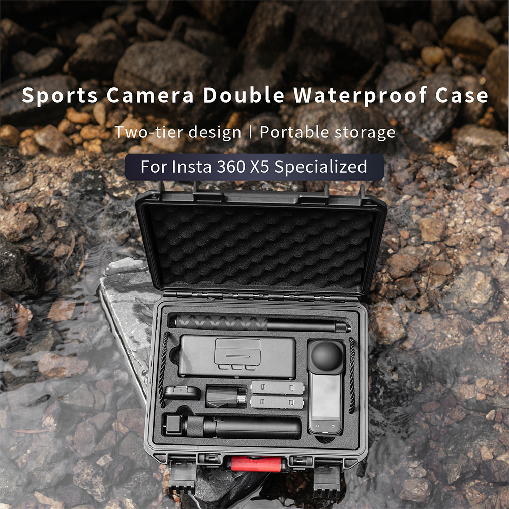 Carrying Case Explosion-proof Portable Travel Box 2 Layer Hard Storage ...