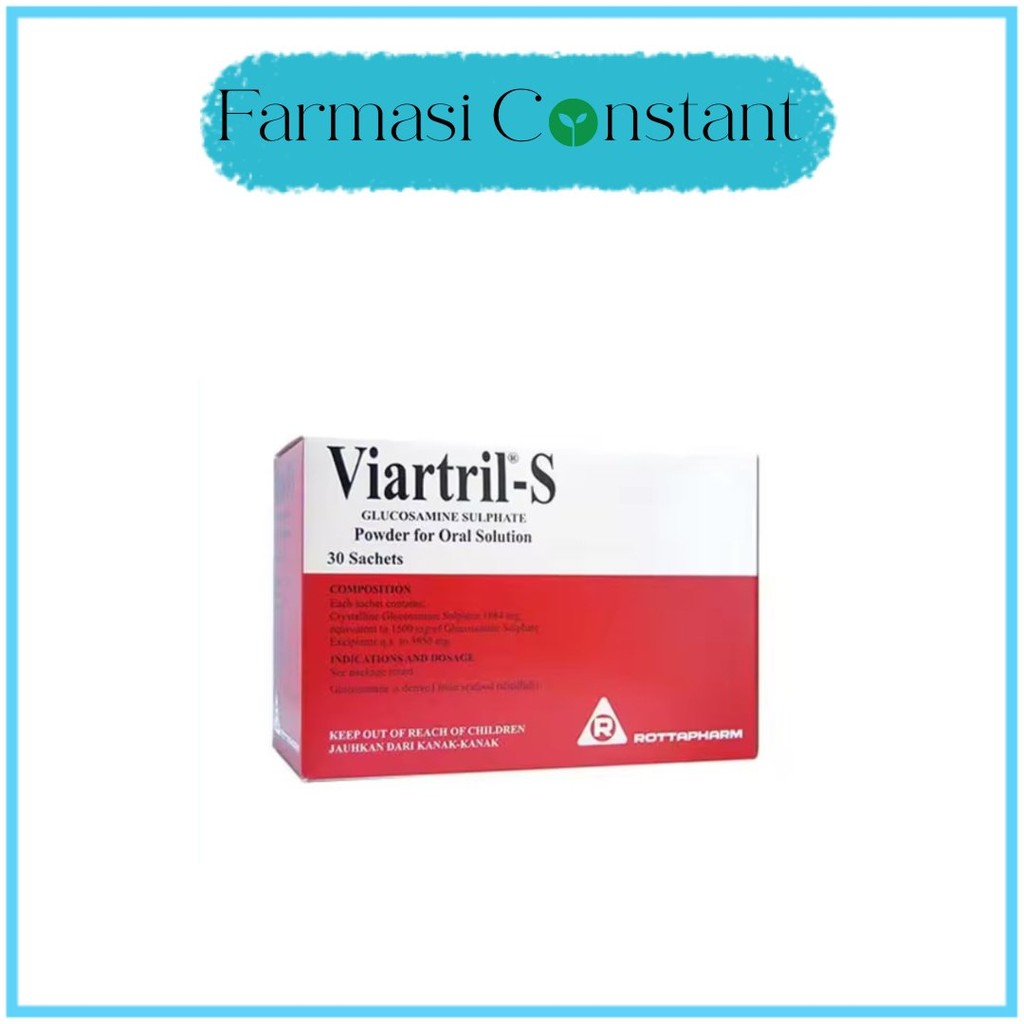 Viartril-S Sachets 30's (1500mg) Quality Glucosamine | Relieves Knee ...