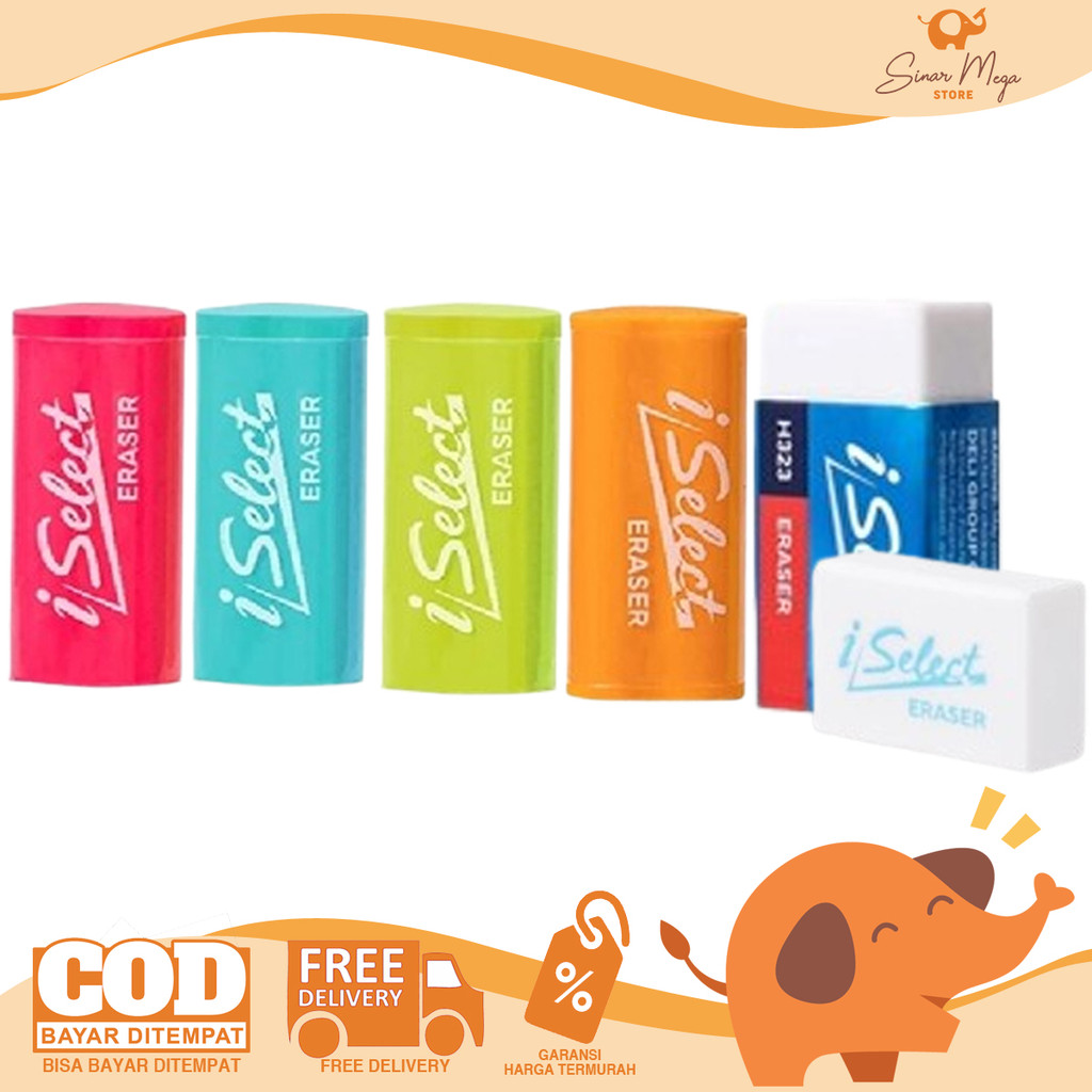 DELI Eraser i-Select - Quality UNIT Small Eraser | Shopee Malaysia