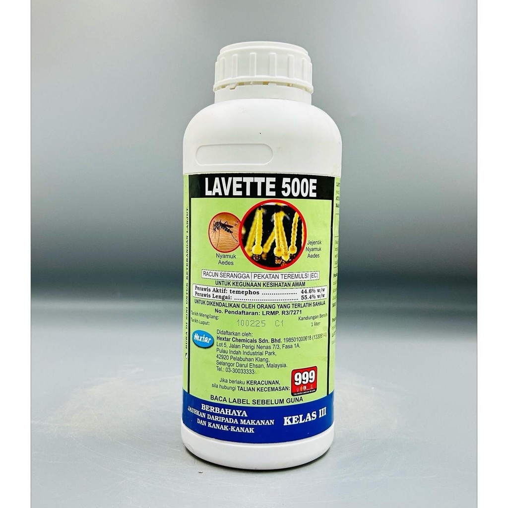 Hextar Lavette 500E 1 Liter / Temephos / Nyamuk Aedes / Jentik-Jentik ...
