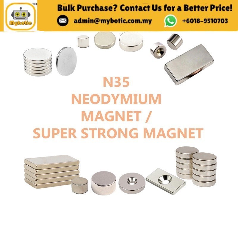 N35 Neodymium Magnet / Round Magnet / Magnet Hole / Super Strong Magnet ...