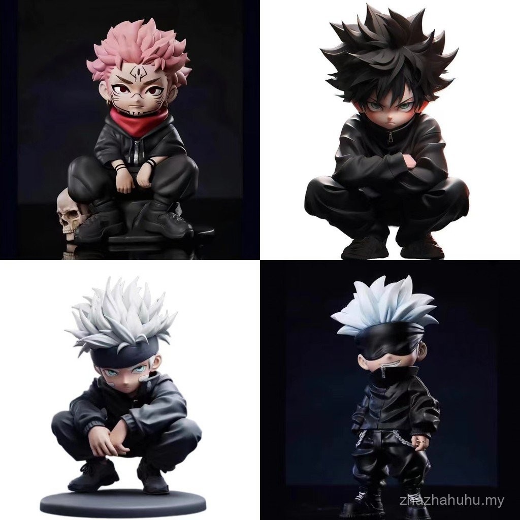 Spell Back to War Squatting Posture Gojo Go Figure Gashapon Knotweed ...