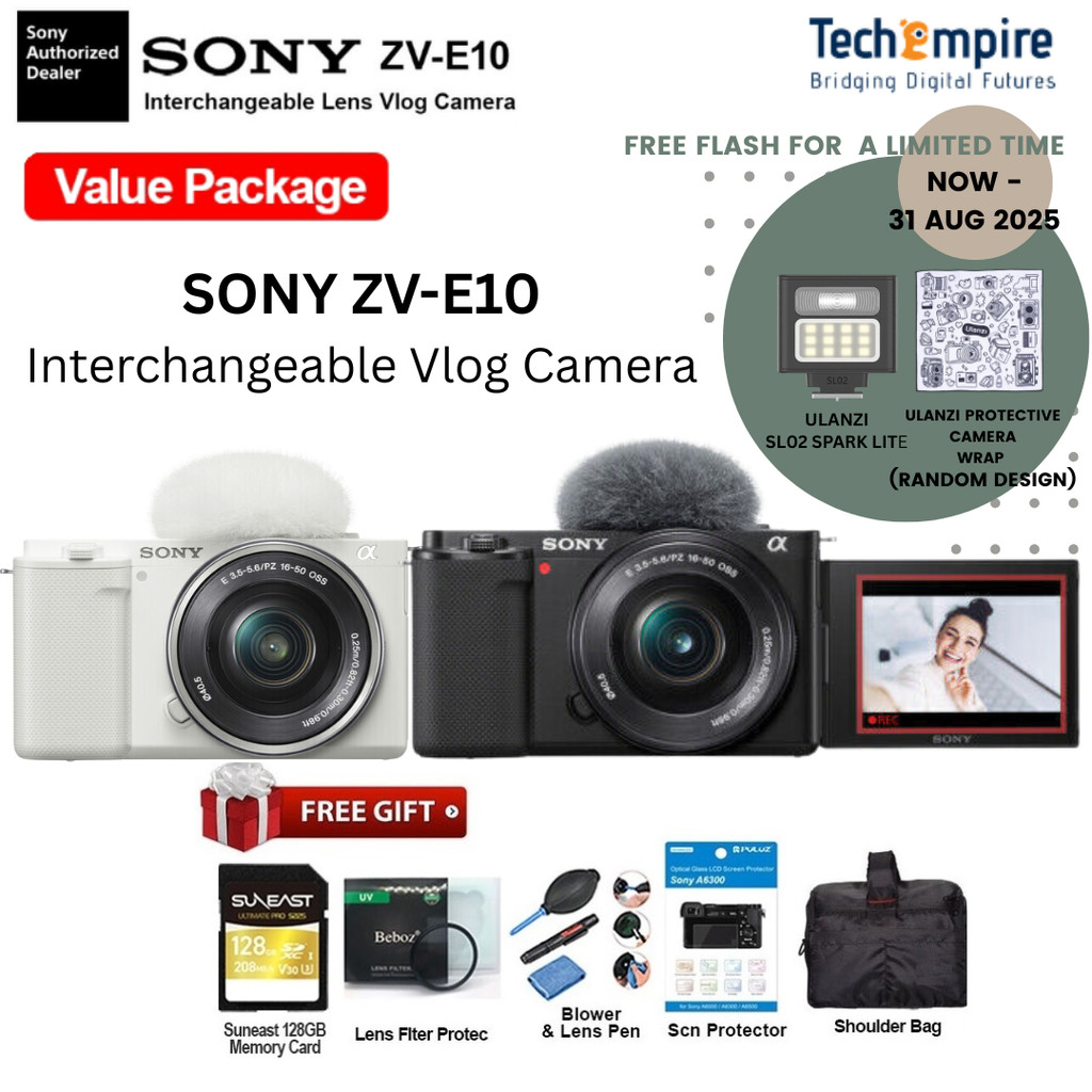 Sony Kit Lens Interchangeable-Lens (16/50mm) ZV-E10 ZVE10 | Shopee Malaysia