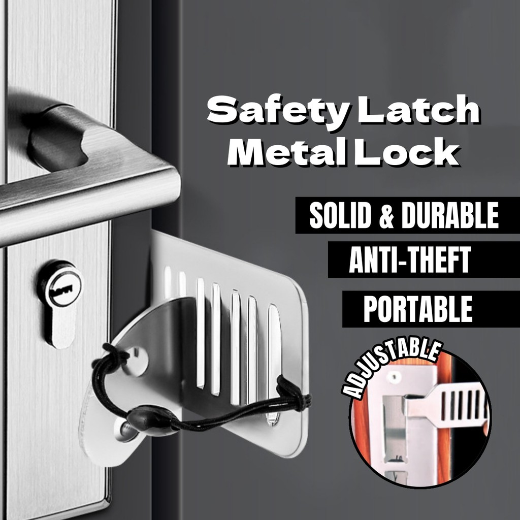 Stainless Steel Security Dock Locker Safety Latch Metal Lock Anti Theft ...