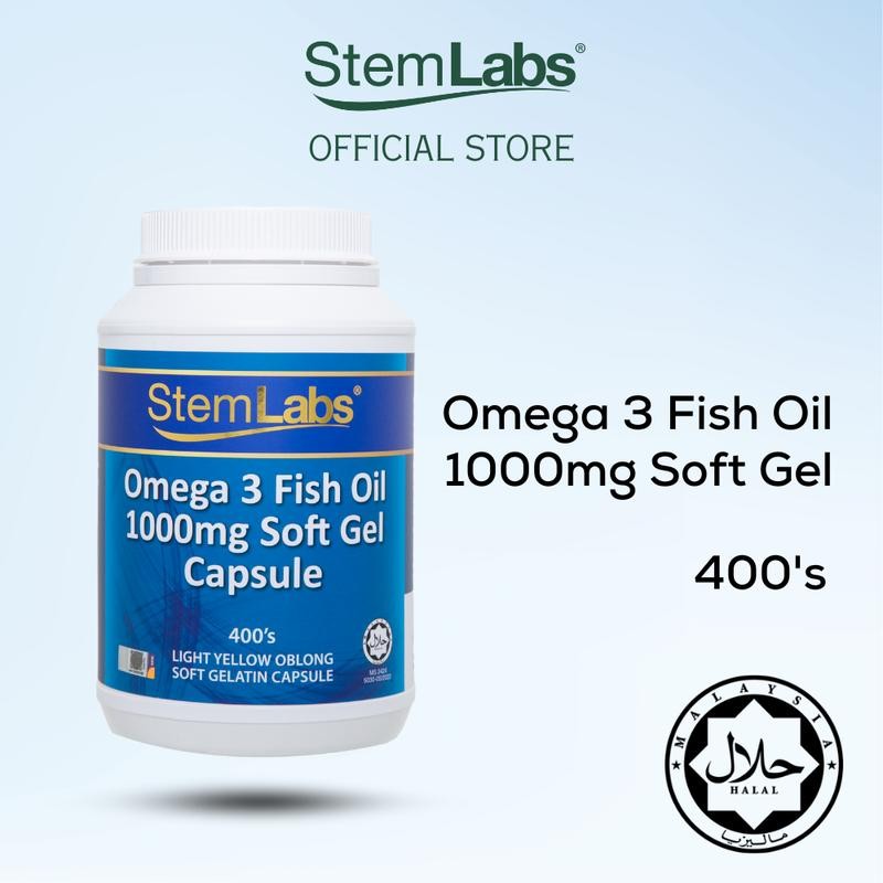 [Jakim Halal] StemLabs Minyak Ikan Omega 3 1000mg EPA DHA Fish Oil EXP 11/2027 | Shopee Malaysia