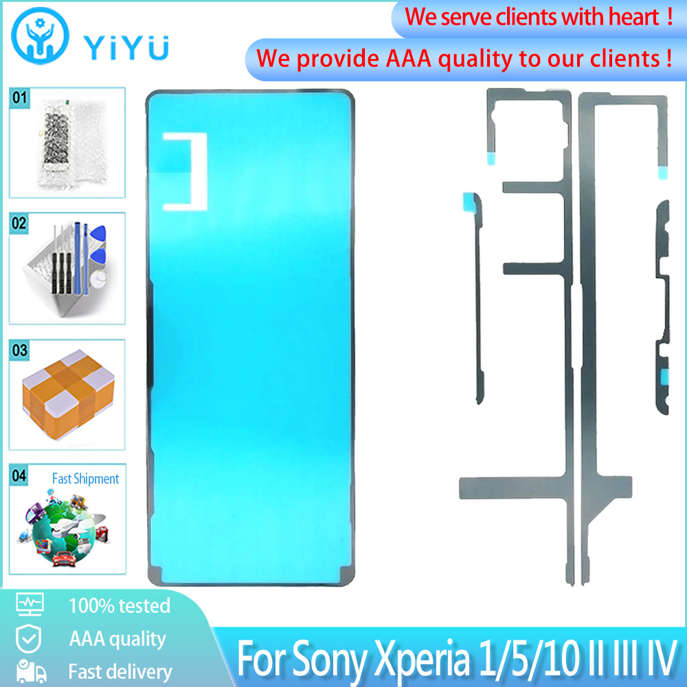 Original LCD Rear Battery Cover Adhesive For Sony Xperia 1 10 ii iii IV ...
