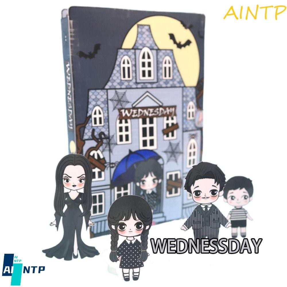 AINTP Wednesday Addams Quiet Book, Montessori Handmade Wednesday Busy ...