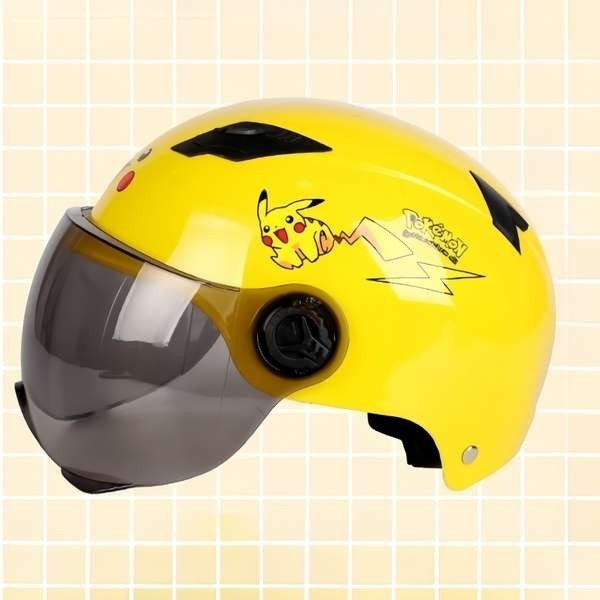 helmet budak 7 12 tahun helmet Pokémon Riding Cap Big Kids Pikachu ...