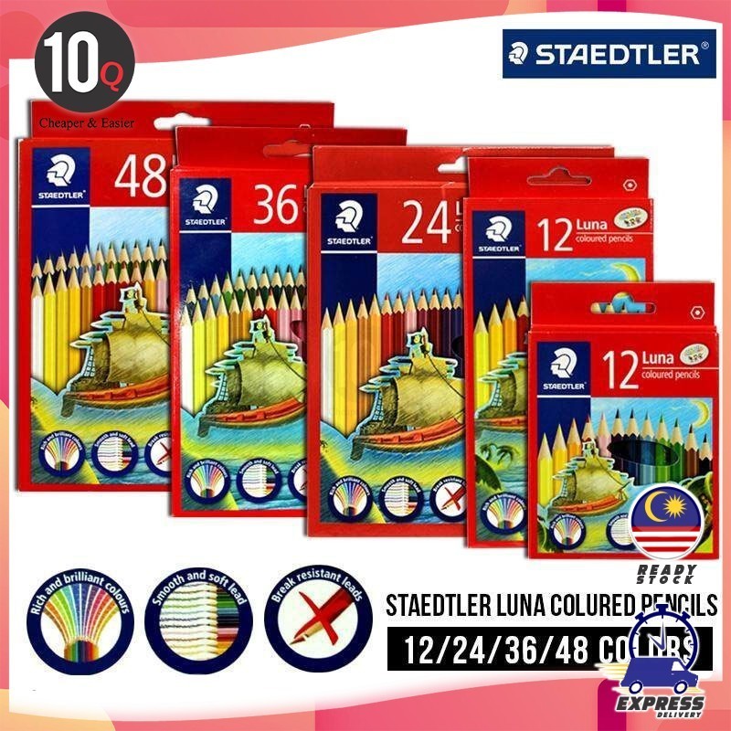 Staedtler Luna Permanent Coloured Pencils 24 Colours -136C2410TH ...