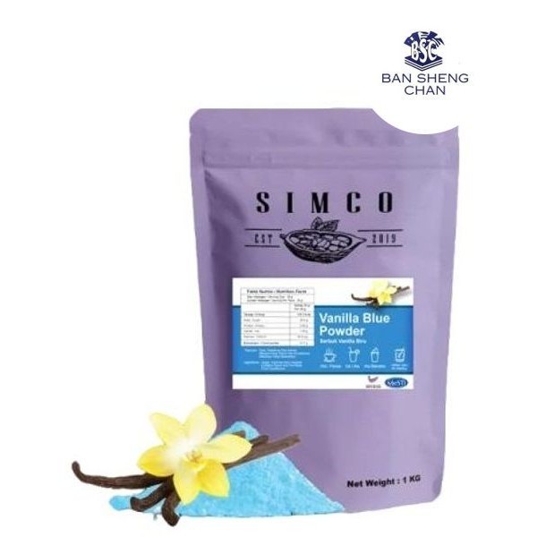 Simco Vanilla Blue Powder 1kg (Ice Blended Powder) | Shopee Malaysia