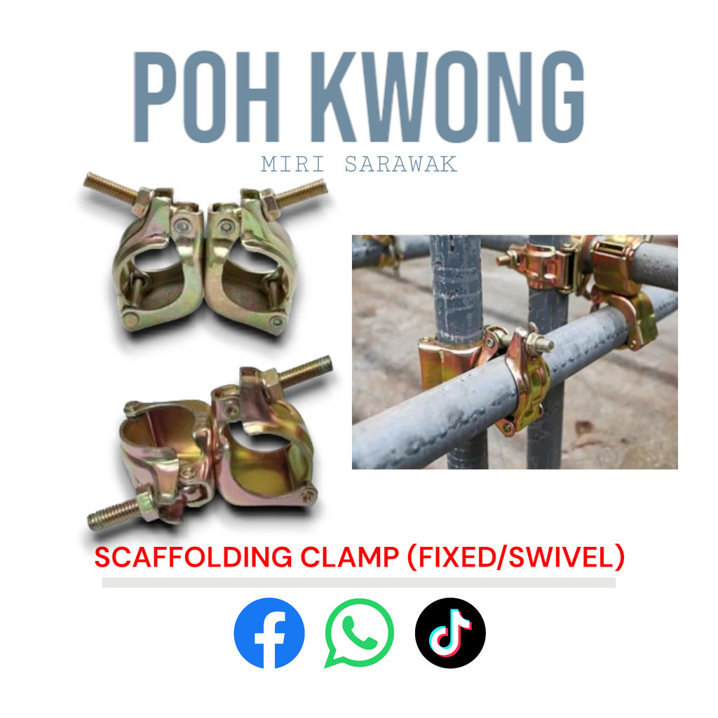 Construction Clamp Scaffolding Clamp Rigid and Swivel | Shopee Malaysia
