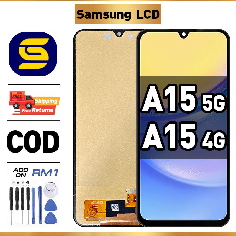 LCD SAMSUNG A15 4G A155/ A15 5G A156 Compatible For Glass Original ...