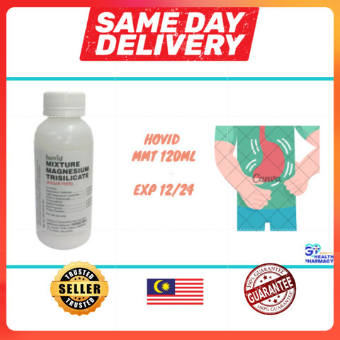 Hovid MMT Magnesium Trisilicate (Syrup MMT) Syrup 120ml [FOR GASTRIC ...