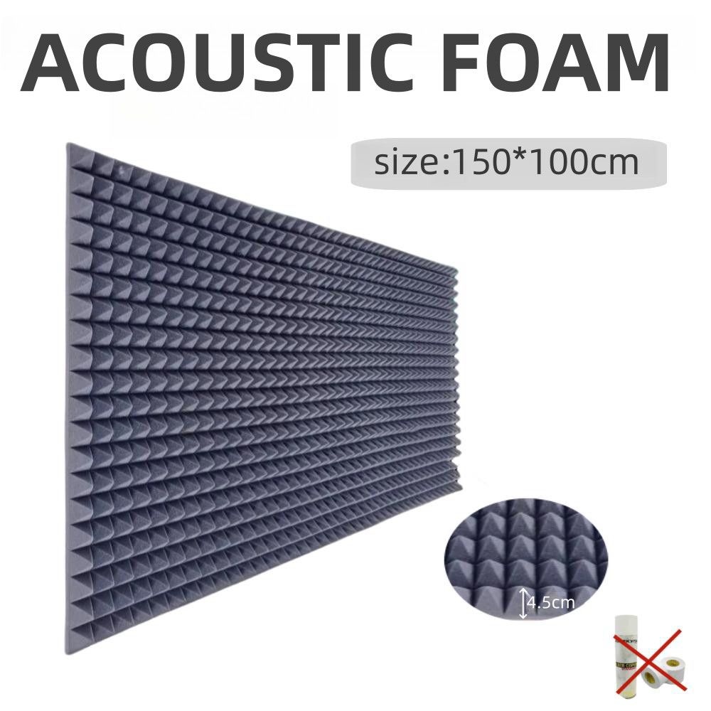 1PC Large Size 150x100x4.5cm Acoustic Foam Insulation Wall Car Studio ...