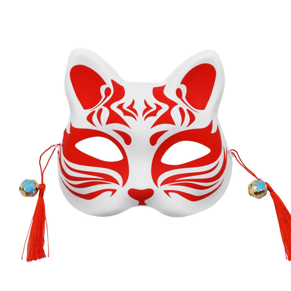 Fox Mask Halloween Animal Costume Party Accessory, Cute Kabuki Cosplay ...