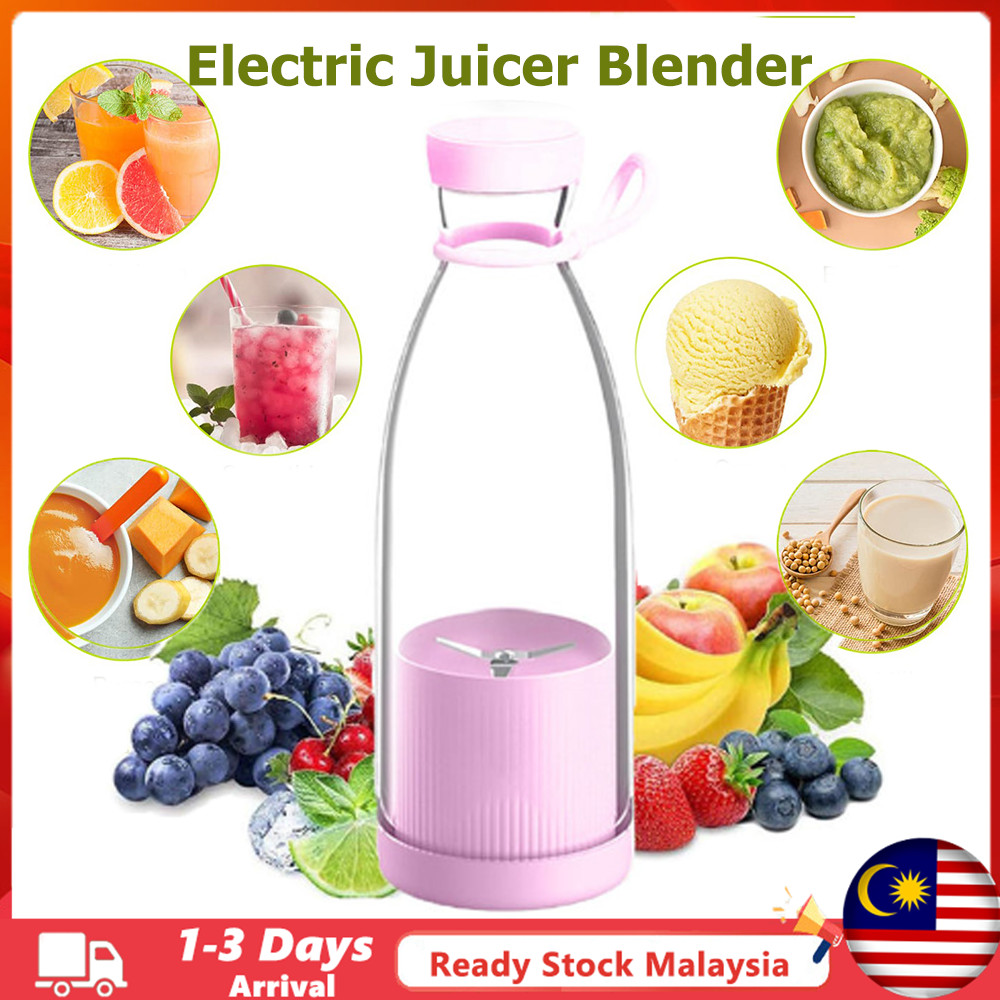 (Local Stock) Portable Electric Juicer Blender USB Mini Fruit Mixers ...
